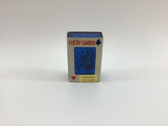 Lucky Cards Miniature Playing Cards Deck Vintage Collectible | Etsy