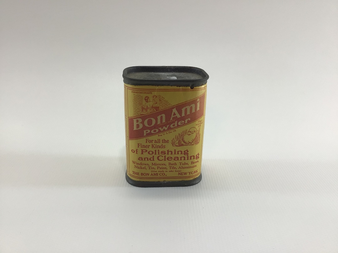 Bon Ami Powder Tin Cleaning Polishing Vintage Grocery Store Advertising ...