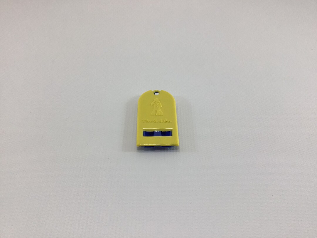 Cracker Jack Toy Seaman Flat Top Whistle Yellow and Blue Mid Century ...