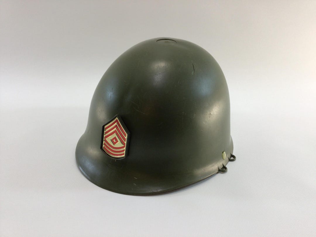 US Army Sergeants Helmet Vintage Hard Plastic Military Outfit Toy ...