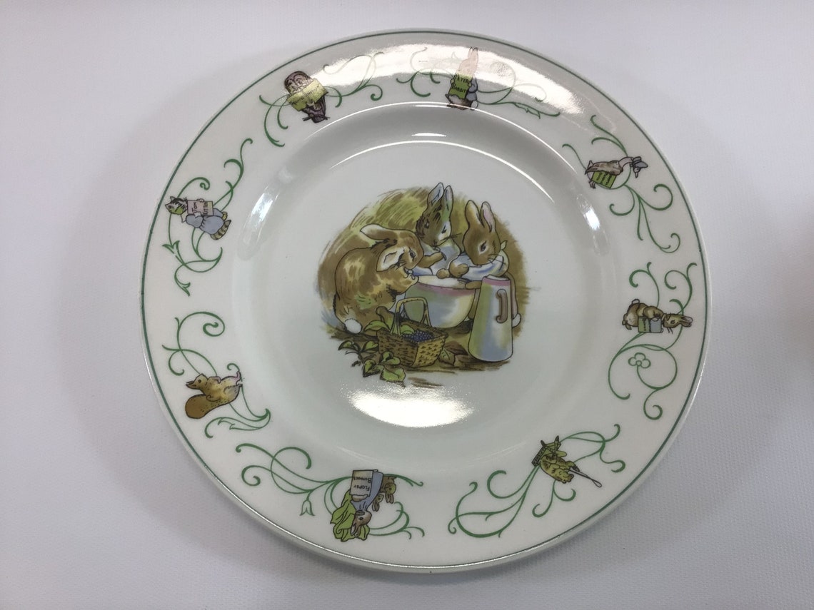 Beatrix Potter Peter Rabbit CM6466 3 Piece Dish Set 1950's - Etsy