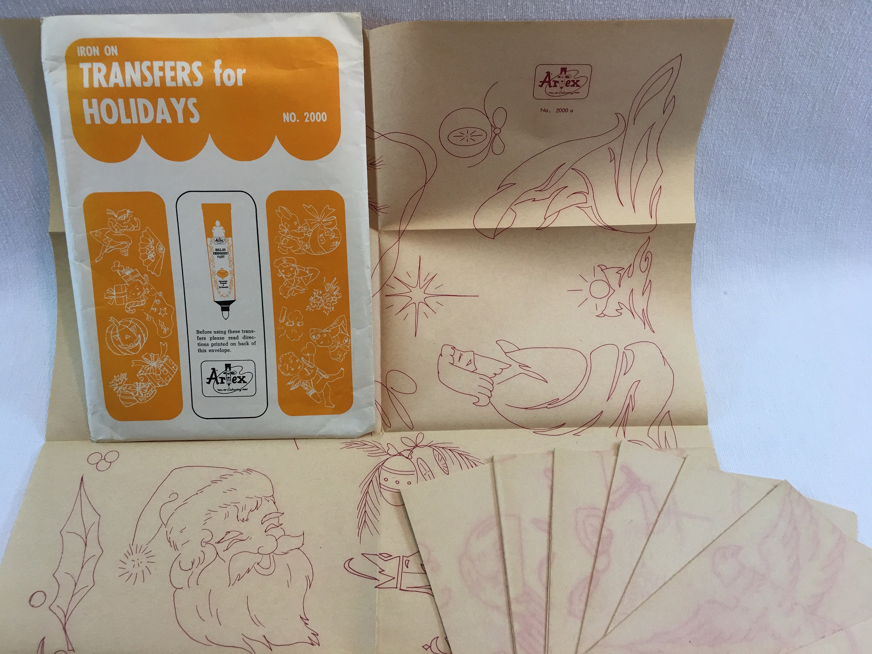 Vintage Artex Hot Iron Transfer Patterns for Textile Painting | Etsy