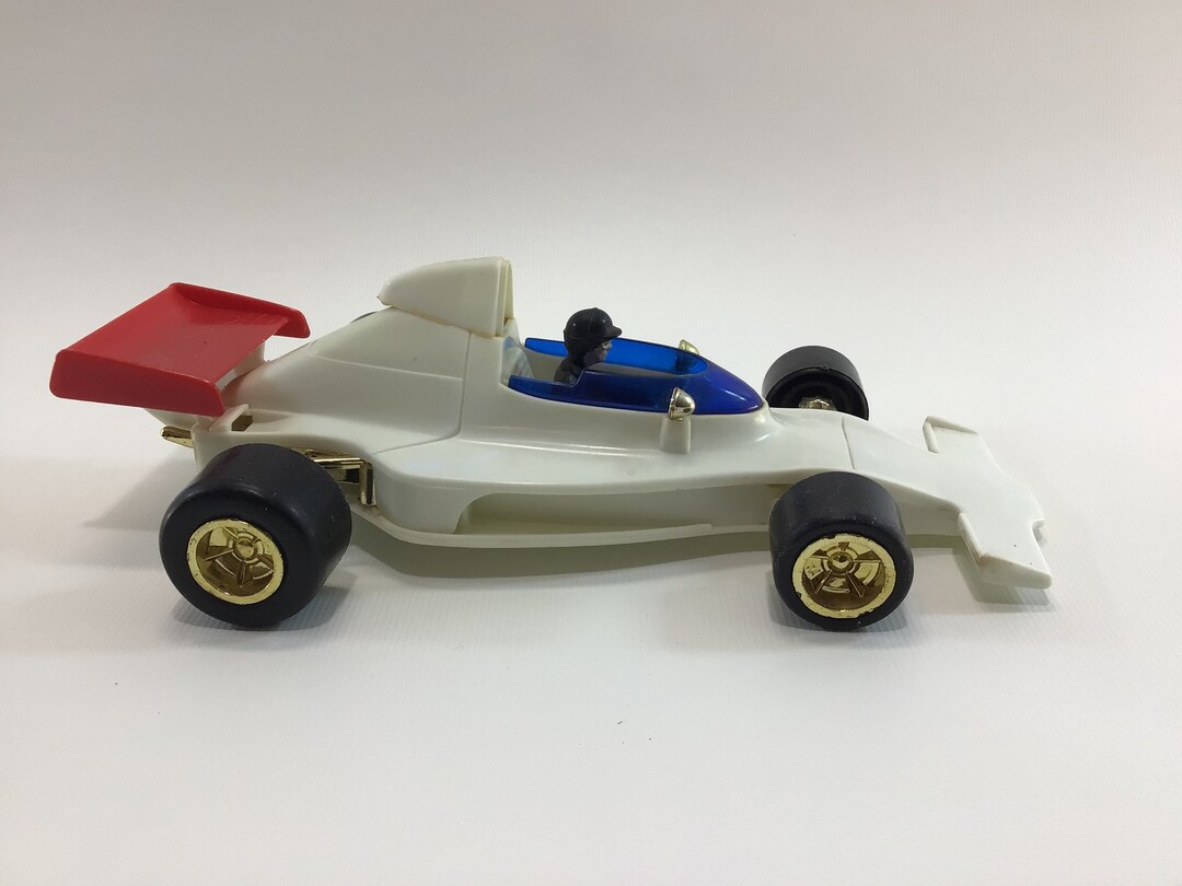 1970s Lucky Wind-up Toy Race Car Vintage Indy Racer Nonworking Shelf ...