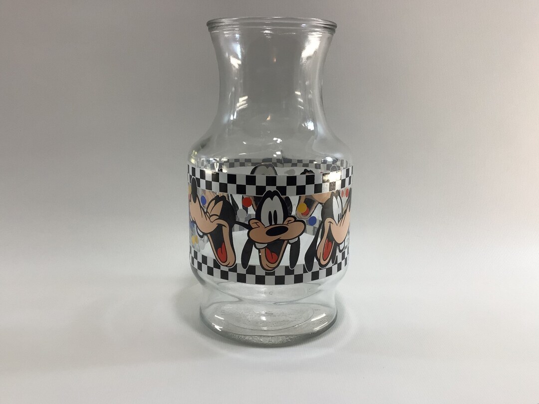 Walt Disney Goofy 1 Qt Carafe / Pitcher Vintage Breakfast Kitchen Decor ...