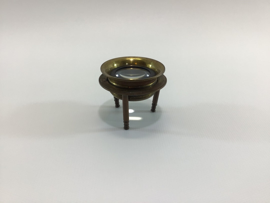 Antique Brass Map Magnifier / Jeweler Loupe Made in France - Etsy