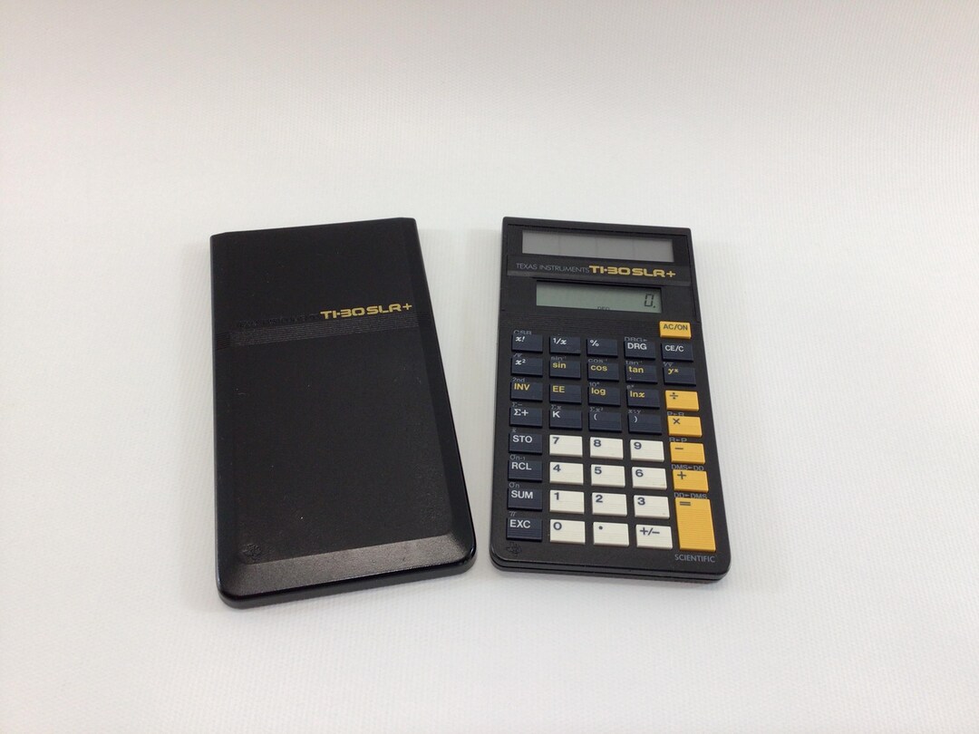 Texas Instruments Solar Cell Calculator TI-30 SLR Vintage Handheld ...