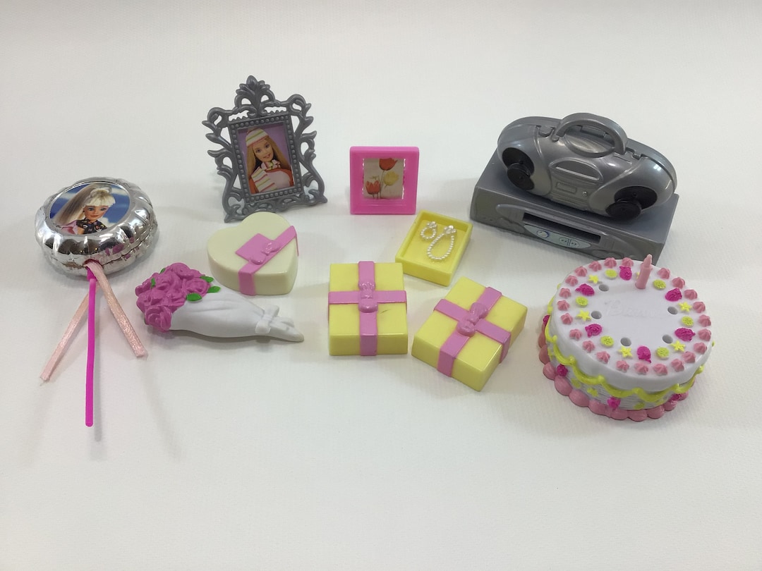 Barbie Birthday Party Parts and Pieces Lot Vintage Fashion Doll ...