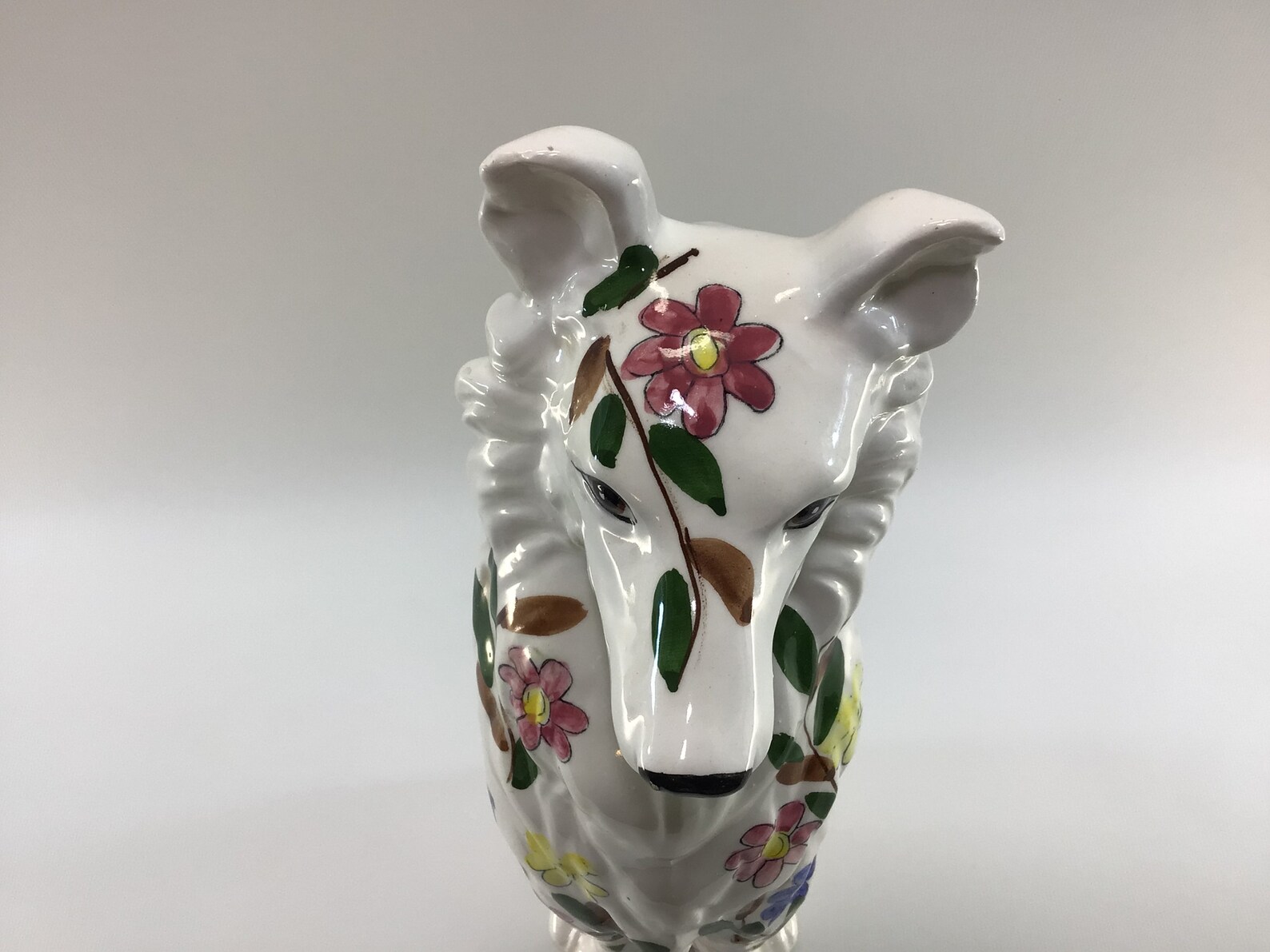 Ceramic Collie Dog Figurine 14 Hand Painted Mid Century - Etsy
