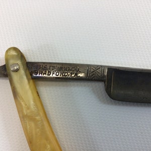 Easy Ace Straight Razor Vintage Art Deco Shaving Blade Genco Bradford ...