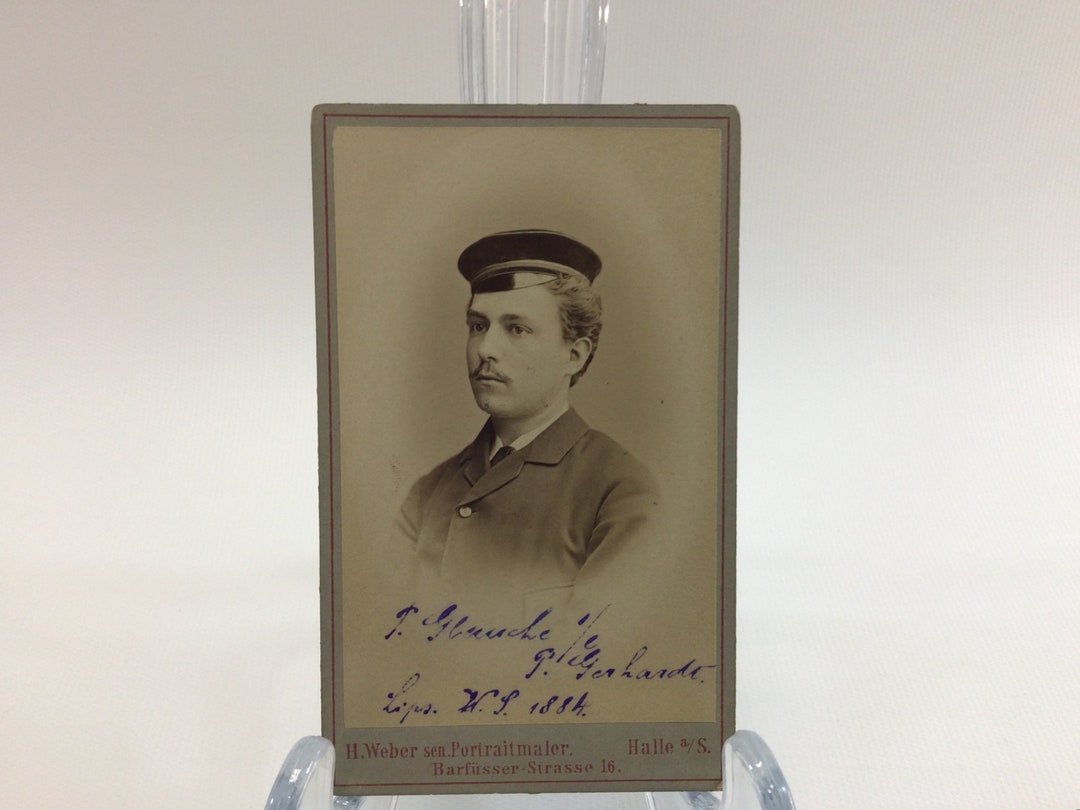 Antique CDV Cabinet Card Photograph 1884 Paul Gerhardt Victorian ...