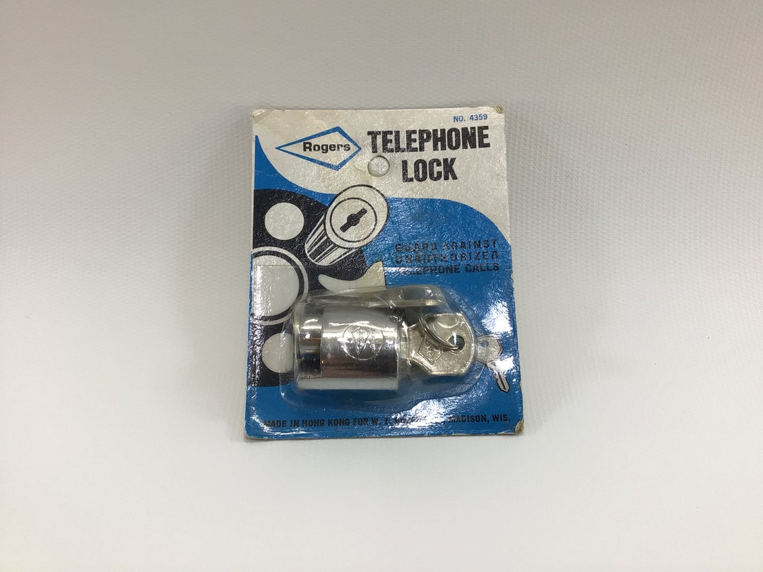 Vintage Rotary Telephone Lock No. 4359 Rogers Made in Hong Kong NOS - Etsy
