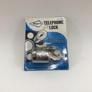 Vintage Rotary Telephone Lock No. 4359 Rogers Made in Hong - Etsy