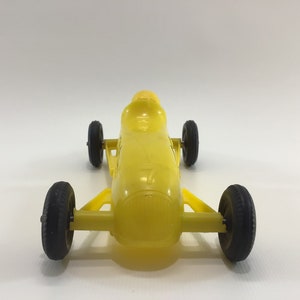 1960s Toy Race Car Yellow No 7 Processed Plastics Boattail Era Style ...