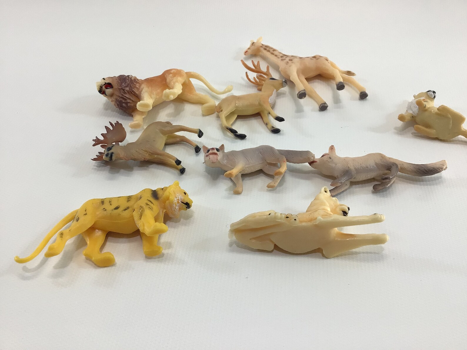 Wild Animals 1970s Plastic Collectible Toy Figurines 9 - Etsy