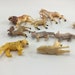 Wild Animals 1970s Plastic Collectible Toy Figurines 9 Assorted Species ...