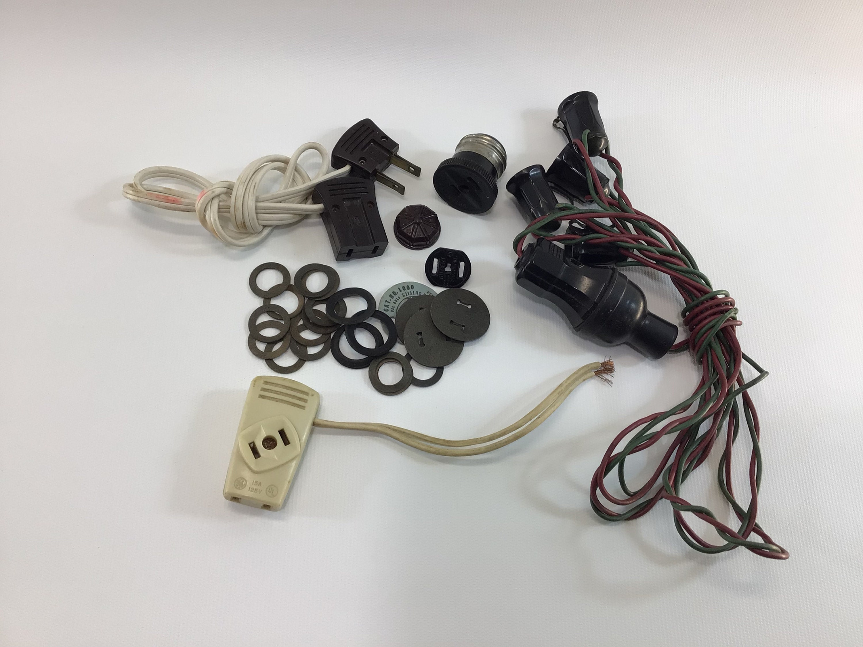 Vintage Lamp / Plug Parts Repair Pieces Lot | Etsy