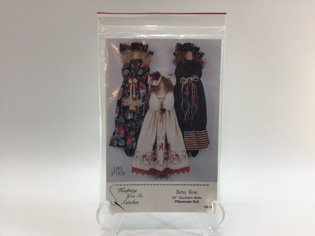 24" Pillowcase Doll Pattern Betsy Rose Southern Belle KS-136 - Etsy