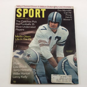 Sport Magazine November 1968 Edition Vintage Sporting Ephemera - Etsy