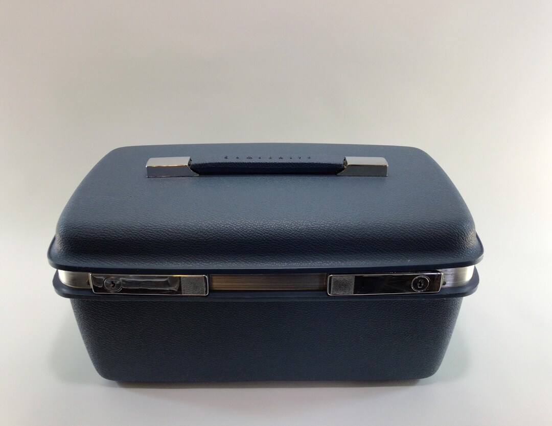Samsonite Travel Case Vintage Vanity Cosmetic Blue Storage Case - Etsy