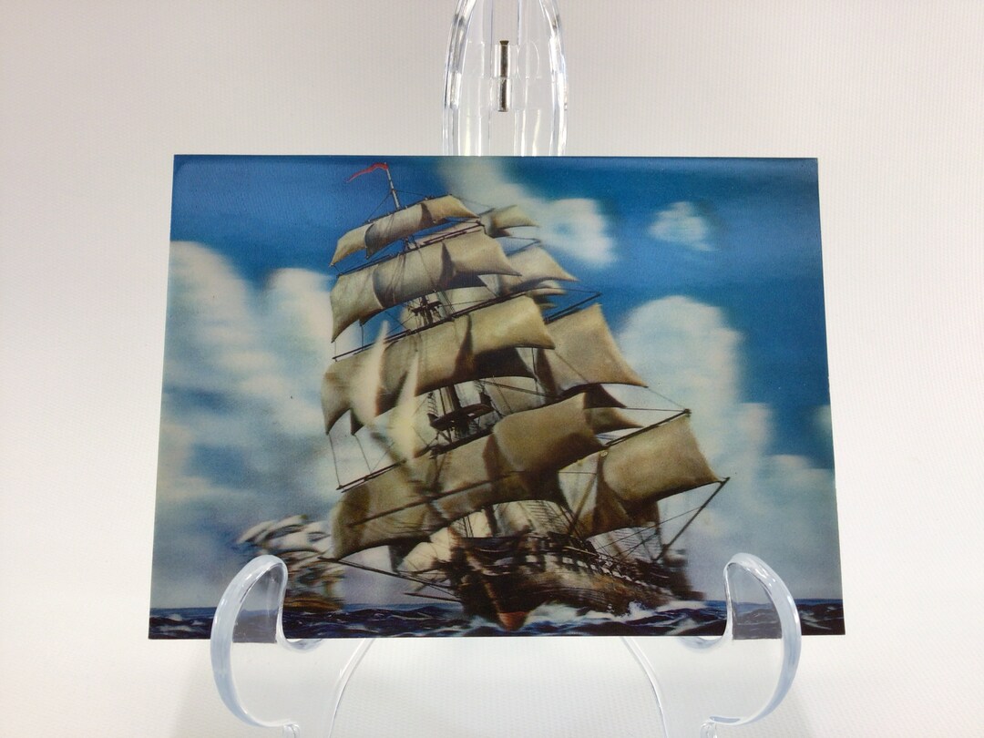 Oversize Art Postcard TOPPAN 3D CARD Sailing Vessel SSP 147 Vintage ...