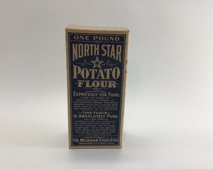 North Star Potato Flour 1 Lb Box Vintage General Store Advertising ...
