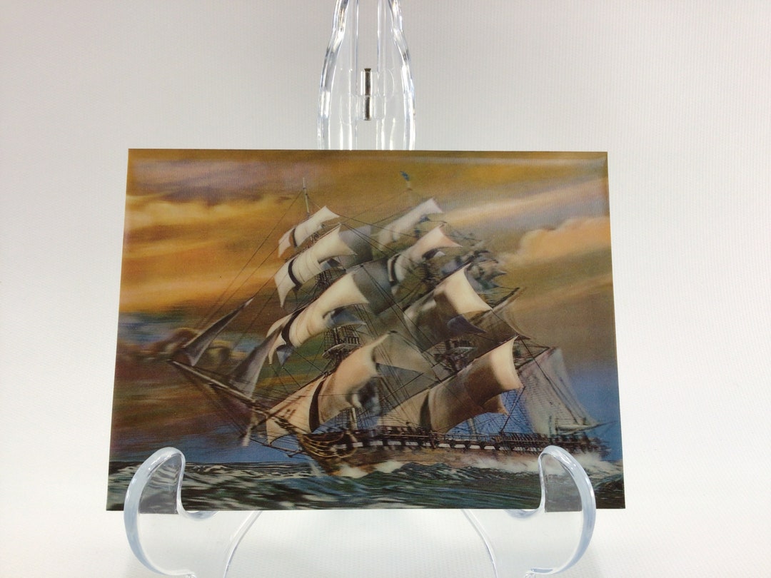 Oversize Art Postcard TOPPAN 3D CARD Sailing Vessel SSP 113 Vintage ...