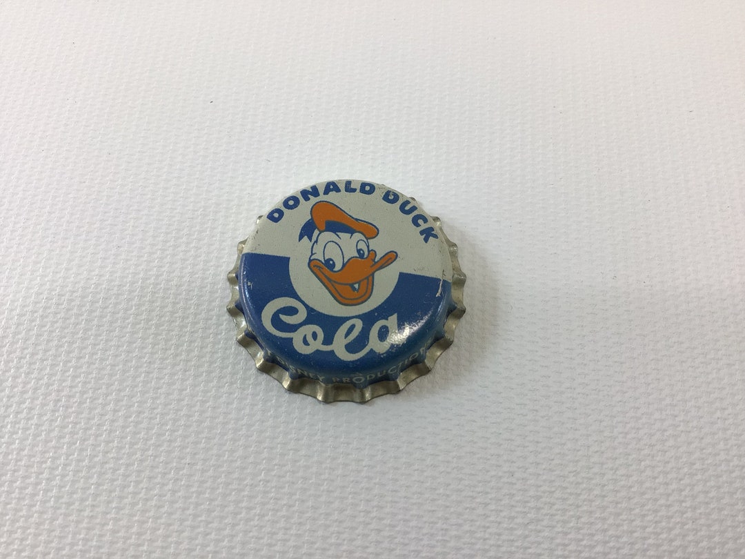 Vintage Advertising Bottle Cap Donald Duck Cola Walt Disney Productions ...