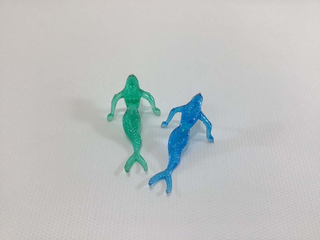 Hard Translucent Plastic Miniature Mermaids Vintage 1960s Gumball ...