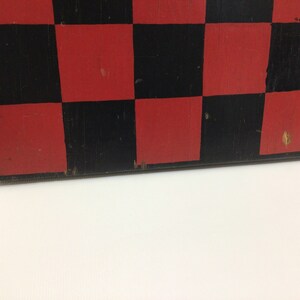 Handmade Footed Checkers Game Board Primitive Rustic Vintage Americana ...