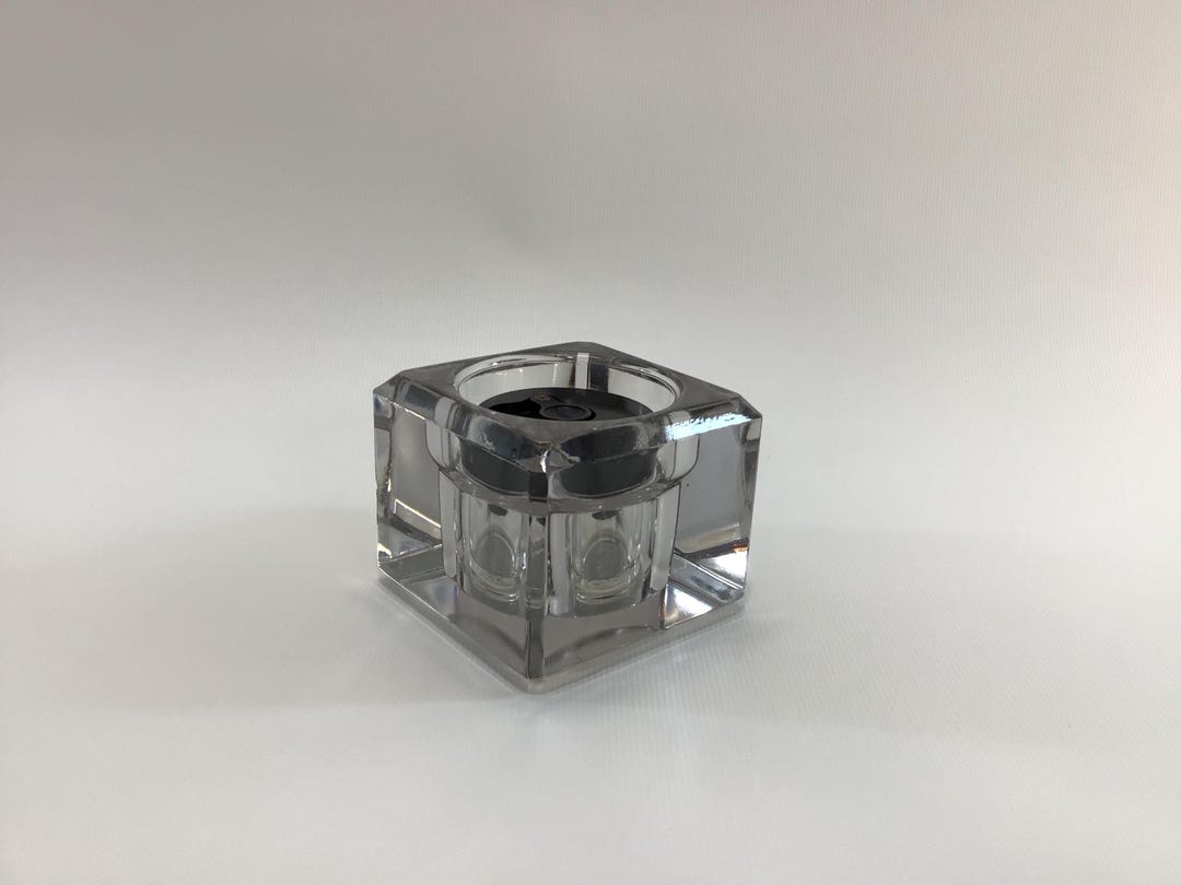 Vintage Lead Crystal Dip Pen Inkwell With Bakelite Closing Cap - Etsy