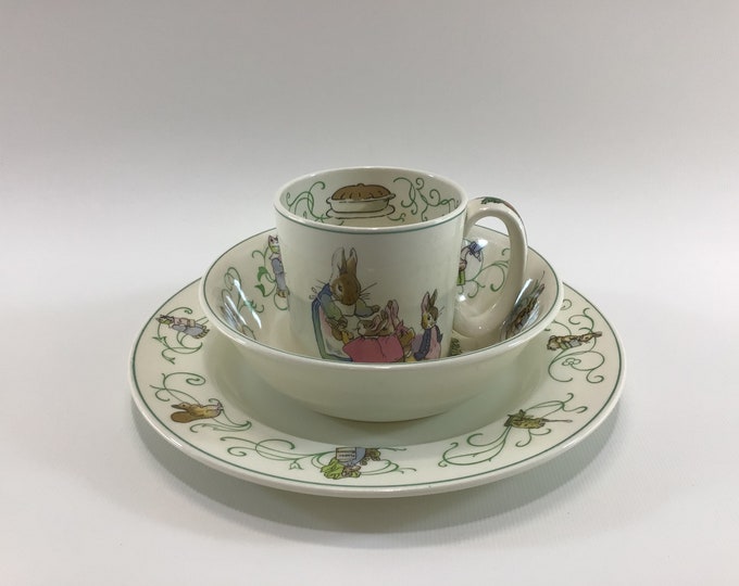 Beatrix Potter Peter Rabbit CM6466 3 Piece Dish Set 1950's Wedgewood - Etsy
