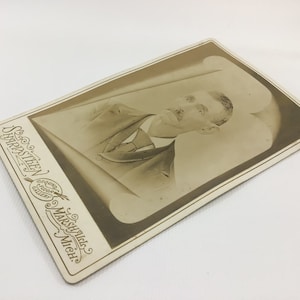 Victorian Era Sharpsteen Cabinet Card Photo Older Gentleman With ...