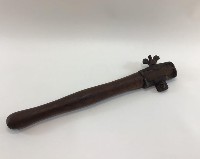 Two Man Crosscut Saw Handle Antique Wrought Iron Hardwood Primitive ...
