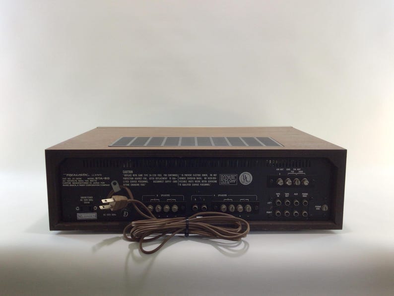 Realistic High Fidelity 82 Watt Stereo Receiver Model STA-80 Vintage ...