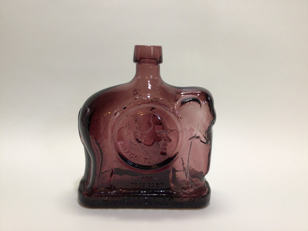 Wheaton Figural Decanter Bottle Republican 1972 Presidential Campaign ...