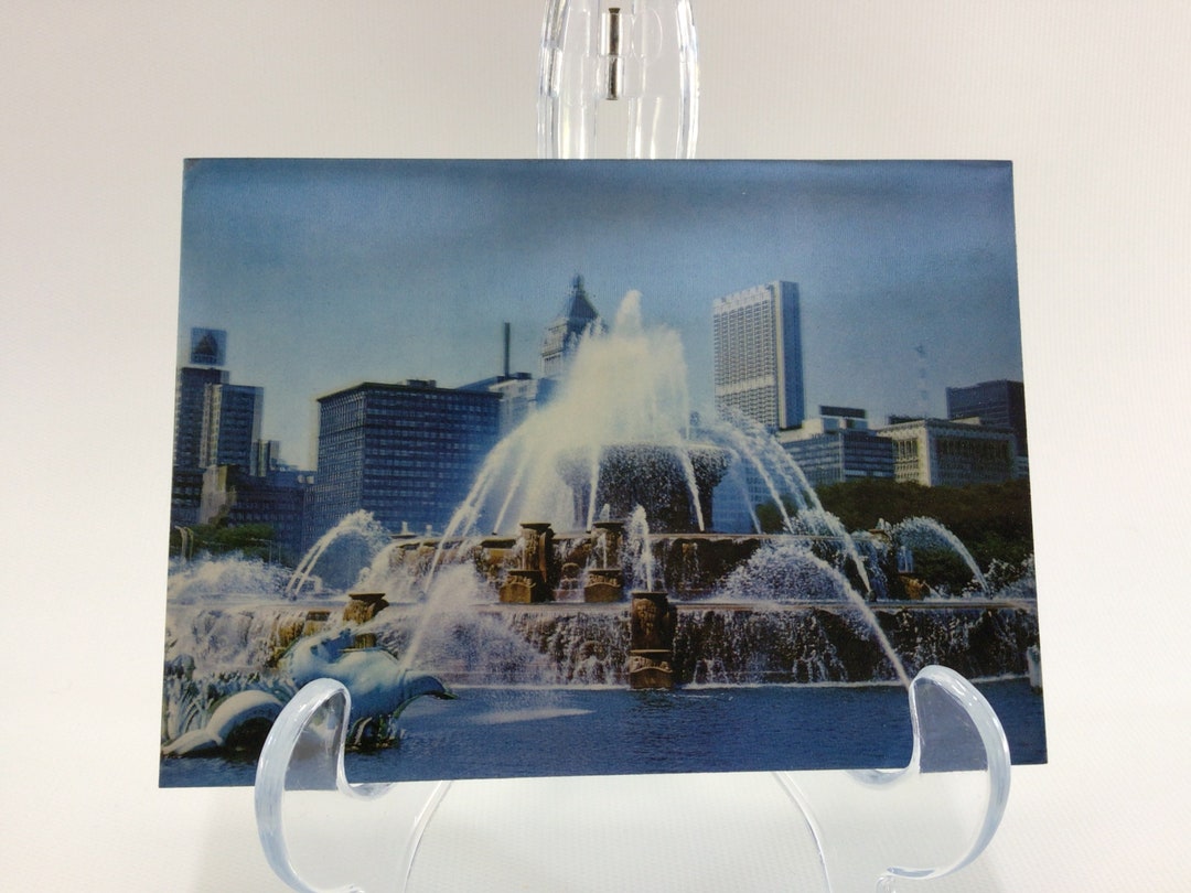 Oversize Art Postcard TOPPAN 3D CARD Buckingham Fountain Chicago AP 274 ...