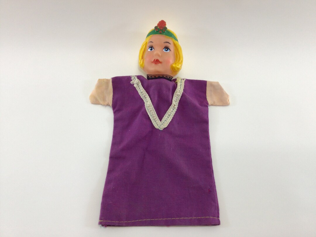 Hand Puppet Princess Vintage Made in Hong Kong Pretend Play Collectible ...