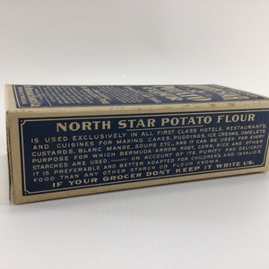 North Star Potato Flour 1 Lb Box Vintage General Store Advertising ...