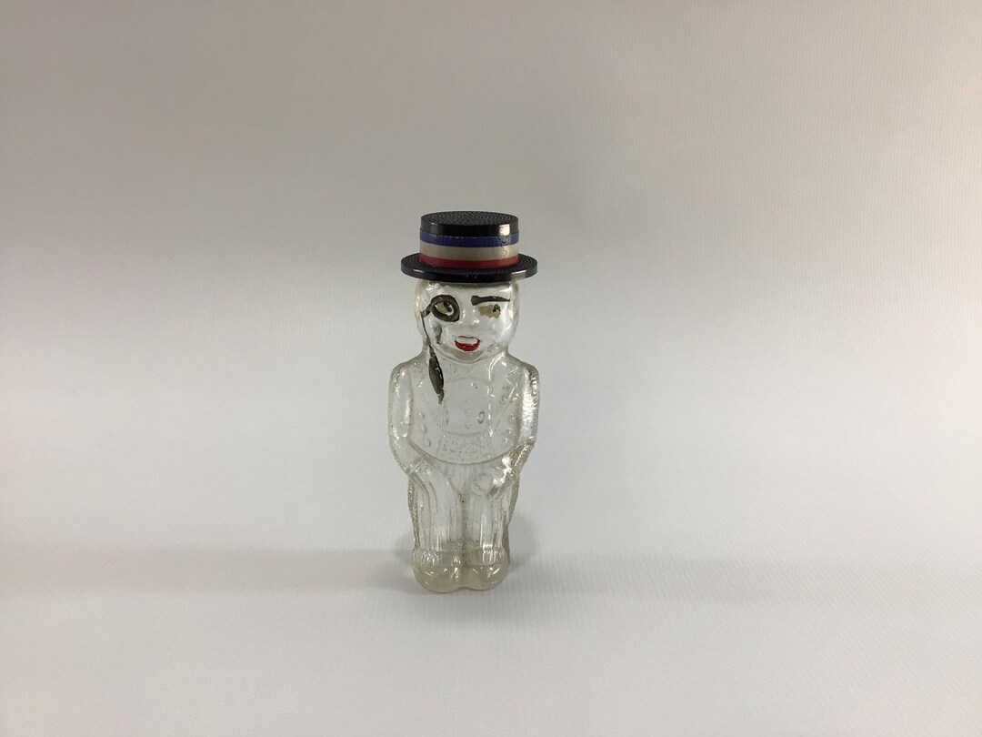 Figural Cologne Perfume Bottle Black Straw Hat Lilac Lioret Jersey City ...