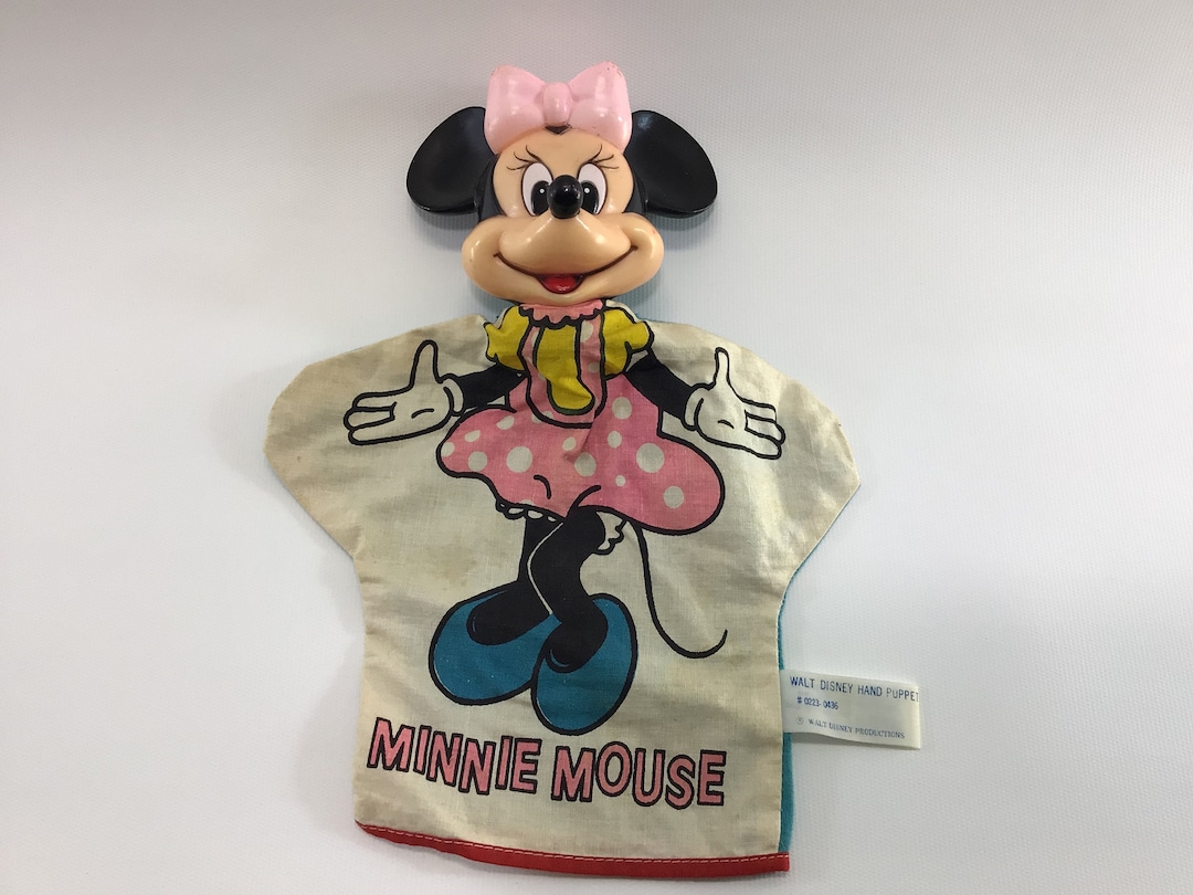 Minnie Mouse Hand Puppet Vintage Walt Disney Productions Toy - Etsy