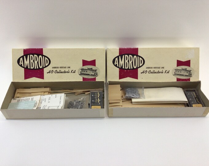 Ambroid HO Scale Model Railroad Car Kits H 20 Pennsylvania Railroad ...