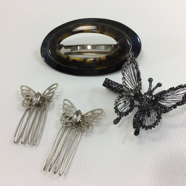 Fluttering Butterfly Hair Clips - Etsy