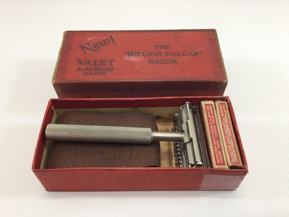 Valet Auto Strop Safety Razor Blades and Strop in Original Box - Etsy
