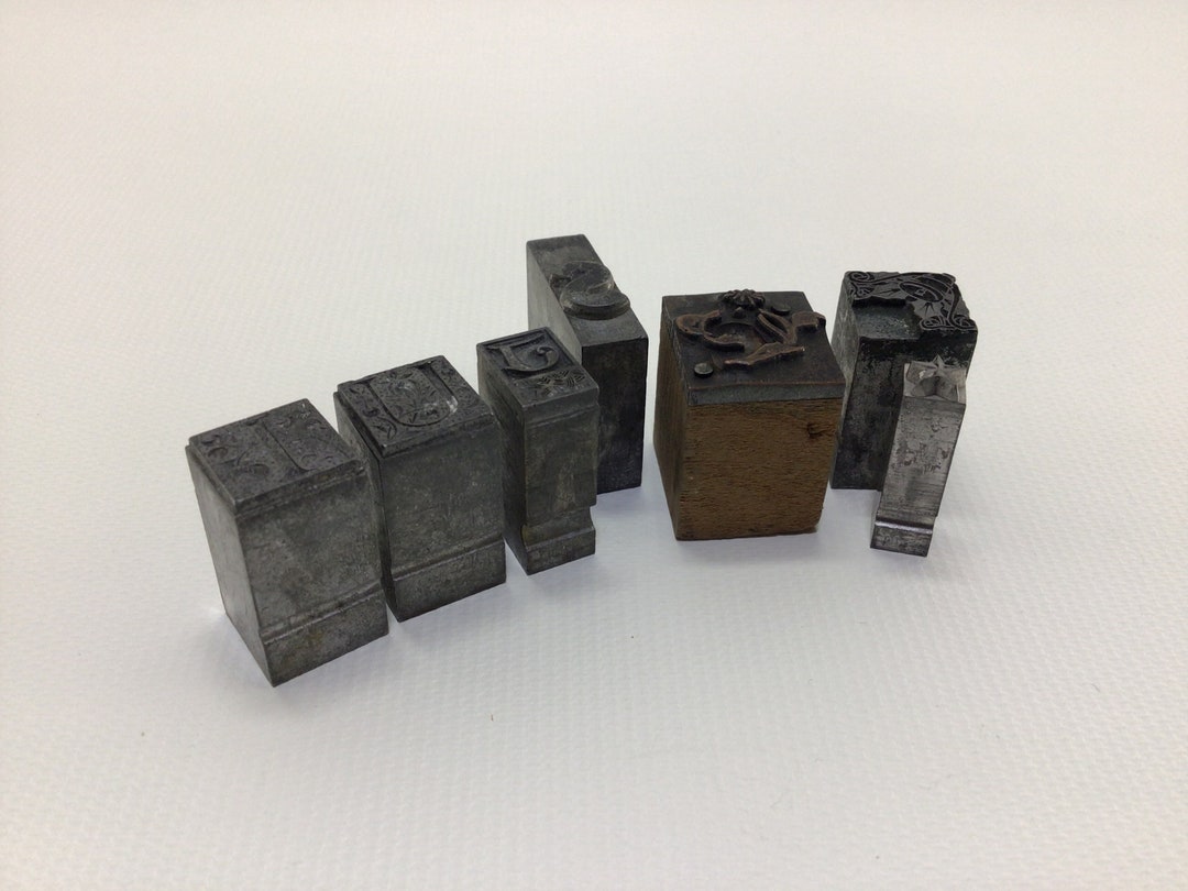 Letterpress Print Type Blocks Early Vintage Letters Holly Bell Star ...