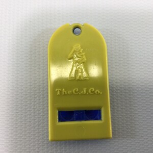 Cracker Jack Toy Seaman Flat Top Whistle Yellow and Blue Mid Century ...