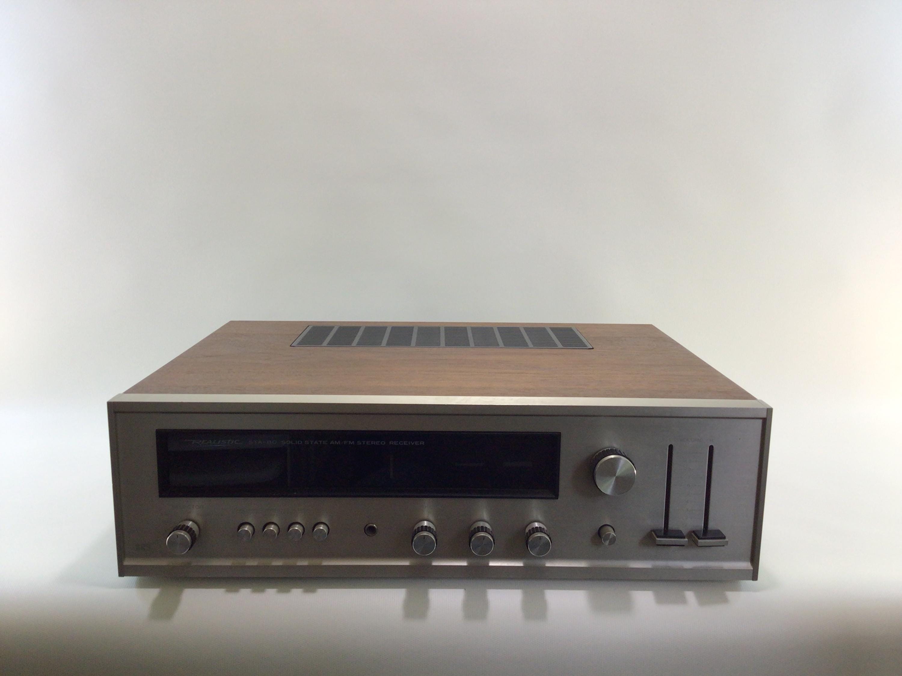 Realistic High Fidelity 82 Watt Stereo Receiver Model STA-80 Vintage ...