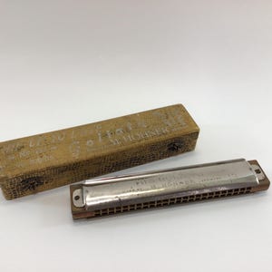 Hohner Goliath Harmonica 48 Reed C No 453 Antique 19th Century Reeded ...