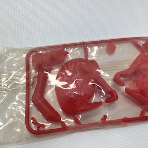 Cereal Premium Toy Prize Vintage Mechanical Red Plastic Nodder Baboon ...