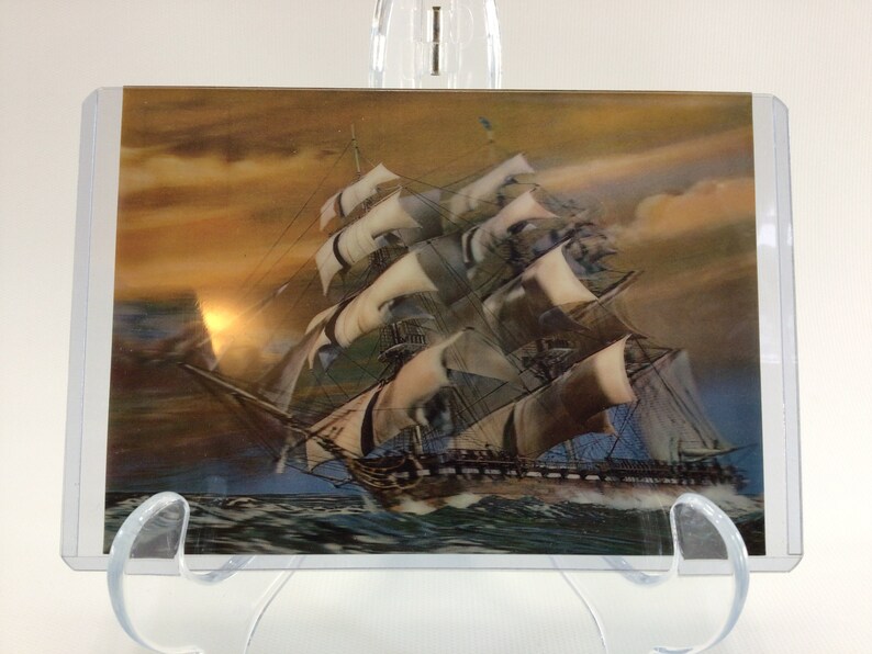 Oversize Art Postcard TOPPAN 3D CARD Sailing Vessel SSP 113 Vintage ...