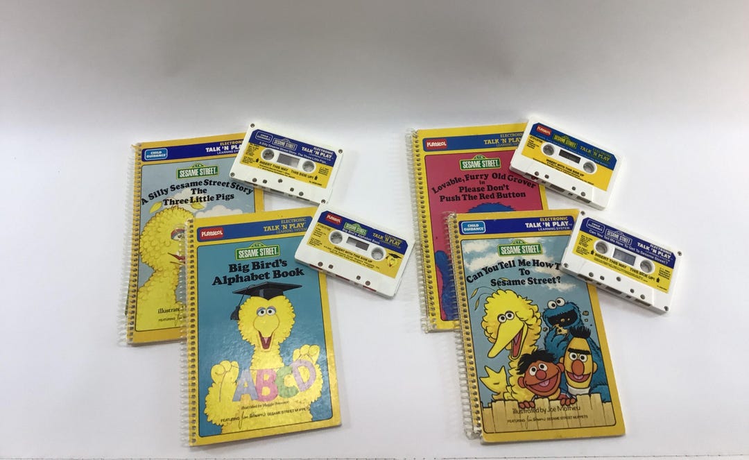 Sesame Street Talk N Play Books and Cassettes Playskool and Child ...